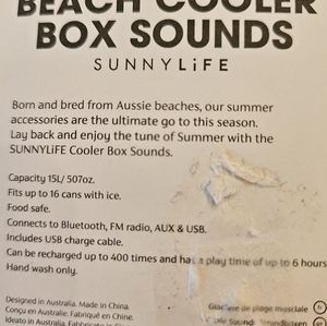 Sunnylife | Other | Brand New Sunnylife Beach Cooler Box Sounds | Poshmark